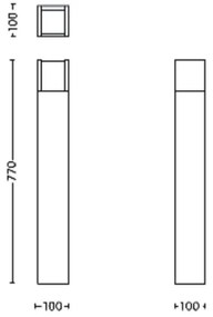 Philips - LED Venkovní lampa ARBOUR LED/3,8W/230V 77 cm IP44