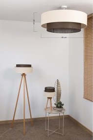 Brilagi - LED Přisazený lustr BOHO STYLE 3xE27/15W/230V pr. 80 cm krémová/hnědá