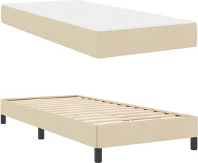 Postel s boxspringem Krémová 80 x 200 cm textil 3398449