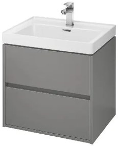 Cersanit Crea - Umyvadlová skříňka, 53x59x45 cm, 2 zásuvky, šedá S924-016