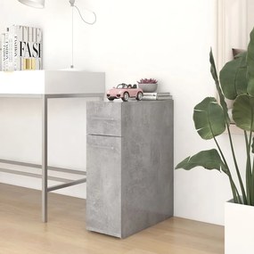 Úložná skříňka betonově šedá 20 x 45,5 x 60 cm dřevotříska