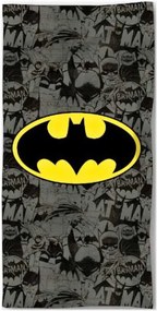 Bavlněná plážová osuška Batman - motiv Komiks - 100% bavlna - 70 x 90 cm