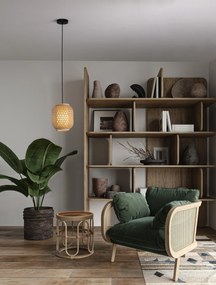 LED černá designová svítilna Asma
