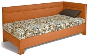 Čalouněná postel s čely ERIKA - výběr potahů - 80x200cm
