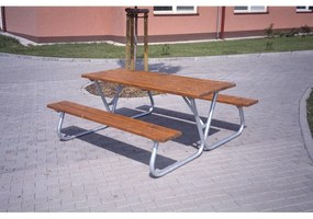 Venkovní stůl s lavicemi, délka 1800 mm