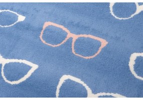 Kusový koberec PP Brýle modrý 120x170cm