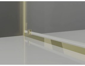 Mexen Exo, výklopné sprchové dveře 85 cm, čiré sklo, zlatá, 8181-085-000-50-00