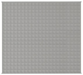 Zátěžová deka šedá 200 x 230 cm 9 kg textil,  3154786