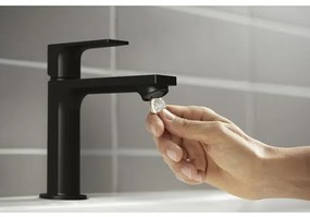 Hansgrohe Rebris E Umyvadlová baterie CoolStart EcoStart+ s výpustí, černá mat 72589670