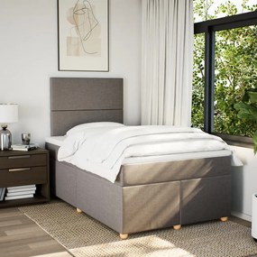 Box spring postel s matrací taupe 120x190 cm textil 3291216