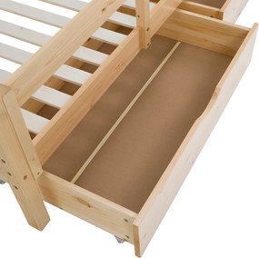 Montessori postel, 90x200, přírodní, masiv, NOEMA