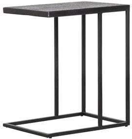 OnaDnes -20% Hoorns Černý kovový odkládací stolek Fabe 55 x 45 cm