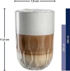Leonardo sklenice na latte Gocce3 390 ml 2 ks
