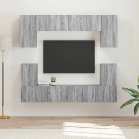 Sestava TV skříněk 5 ks Šedá Sonoma Kompozitní dřevo 3409057