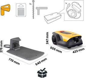 Stiga A 25V Vista+GPS-RTK robotická sekačka - 2500m2, sklon až 45%, Bluetooth + data na 10 roků ZDARMA
