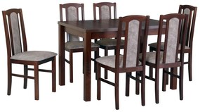 Jídelní stůl MAX 5 doprava zdarma deska stolu ořech, nohy stolu sonoma