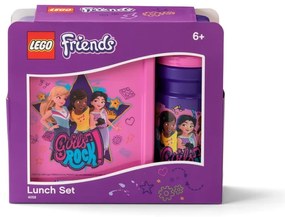 Set láhve na vodu a boxu na svačinu LEGO® Friends Girls Rock
