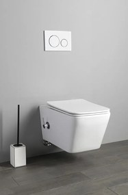 Sapho Sapho, PORTO závěsná WC mísa, Vortex Rimless, 36x52cm, bílá, PZ102V