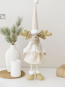Sinsay - Vánoční dekorace ve tvaru soba - bílá