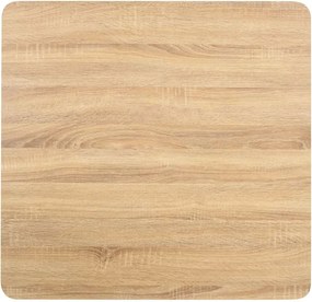 Bistro stolek světle hnědý 80 x 80 cm MDF 286433