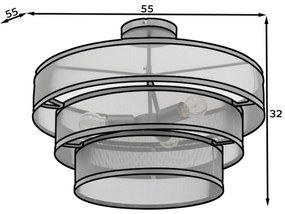 Eltap Industriální osvětlení Orabela 3B, 55x55x32cm