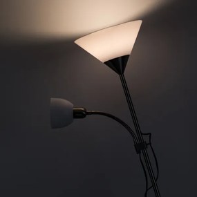 Brilagi - Stojací lampa ARIANA 1xE27/100W/230V + 1xE14/25W matný chrom