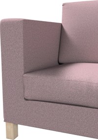 Potah na pohovku IKEA  Karlanda 3-místná nerozkládací, krátký barva růžová látka pletený vzor