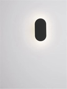 NV 9002866 Venkovní nástěnné svítidlo OFIR černý hliník a akryl LED 10.3W 3000K 220-240V 92st. IP54 - NOVA LUCE