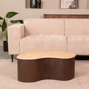 LABEL51 Konferenční stolek DAVI hnědý 80 cm
