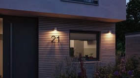 P 94711 LED venkovní nástěnné svítidlo Flame neláká hmyz IP44 hranaté 58x103mm 2200K 4W 230V 75° bílá kov - PAULMANN