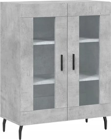 Skříň highboard betonově šedá 69,5x34x180 cm kompozitní dřevo 3199637