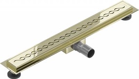 Mexen Flat M18 nerezový sprchový žlab 50 cm, zlatá, 1523050-15