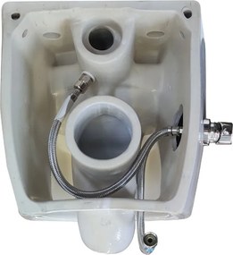 Isvea Isvea, SENTIMENTI CLEANWASH závěsná WC mísa, integrovaný ventil a bidetová sprška, Rimless, 36x51cm, bílá, 10ARS1010