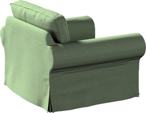 Potah na křeslo IKEA Ektorp barva zelená látka pletený vzor