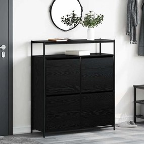 Skříň na obuv 100 x 34 x 112 cm Kompozitní dřevo Černý dub 3365549