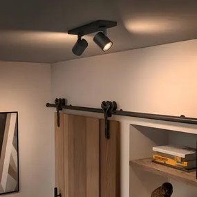 Philips Hue Runner černá / Bodové svítidlo / 2x GU10 / Bluetooth/Zigbe
