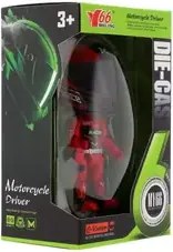 TEDDIES Figurka motorkáře 12 cm / Ohebné klouby / Kov/plast / Odnímate