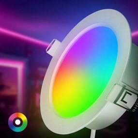 BRI 3945034 Fungo vestavné bodové svítidlo 100mm 3ks sada - 7W, 700lm, LED, stmívatelné, IP65, matný chrom - BRILONER