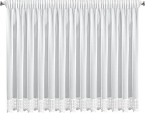 ZÁCLONA NA PÁSCE KATRINA 350X150 CM BÍLÁ