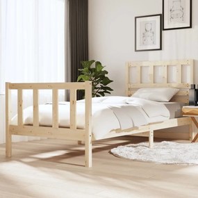 vidaXL Rám postele masivní dřevo 90 x 200 cm [3101140] Barva: Přírodní
