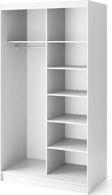 Šatní skříň Biancco 120 cm bílá