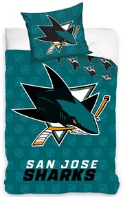 Hokejové povlečení NHL San Jose Sharks Shields Velikost: 135x200 + 80x80 cm