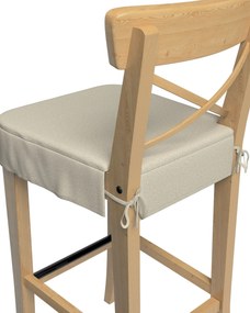 Sedák na židli IKEA Ingolf - barová barva béžová látka pletený vzor
