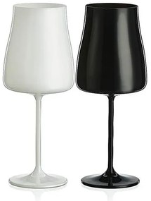 Crystalex Sklenice na víno Black White 400 ml 2 ks
