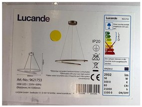 Lucande | Lucande - LED Stmívatelný lustr na lanku MIRASU LED/58W/230V | LW0350