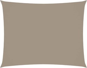 Stínící plachta oxfordská látka obdélníková 3,5 x 4,5 m taupe 135434