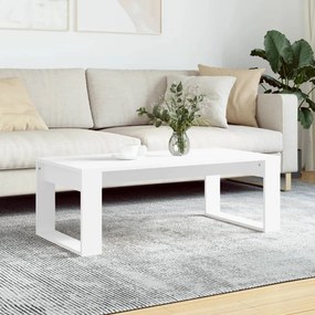 Konferenční stolek bílý 102 x 50 x 35 cm kompozitní dřevo