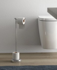 Aqualine, MINU stojan na toaletní papír, rezervní s držákem, chrom, MU37