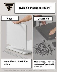Songmics Skříňka na kočičí toaletu s dvířky, bílá PCL013W01