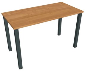 Stůl pracovní rovný 120 cm hl. 60 cm - Hobis Uni UE 1200 Dekor stolové desky: olše, Barva nohou: černá